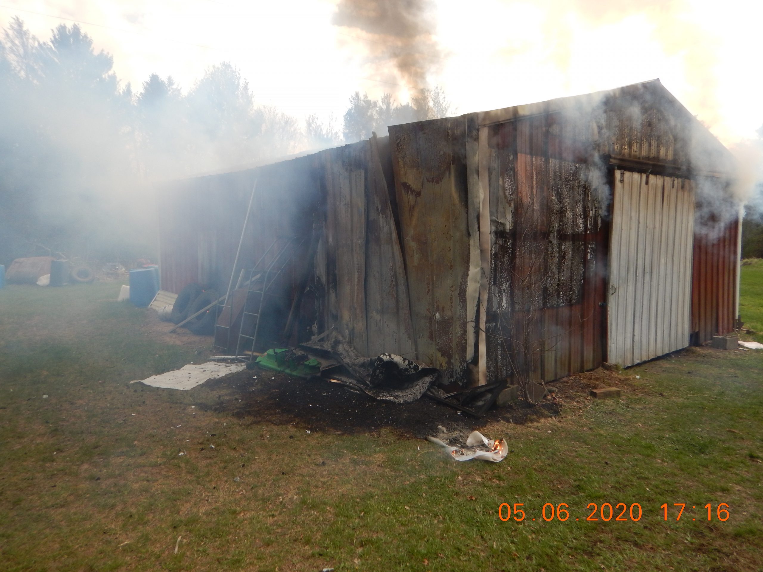 POLE SHED DAMAGED IN FIRE ⋆ 715Newsroom.com